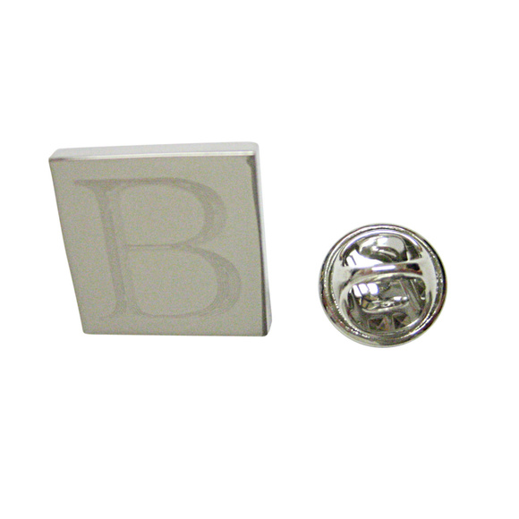 Kiola Designs | Accessories | Letter B Etched Monogram Pendant Lapel ...